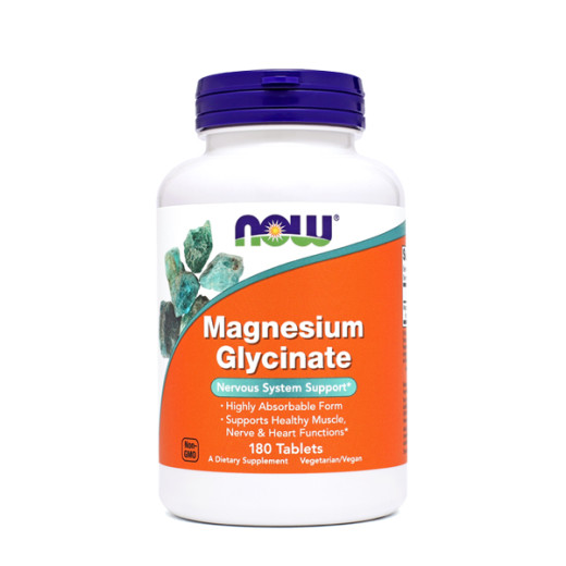 NOW MAGNEZIJEV GLICINAT, 180 tablet - Prehranska dopolnila