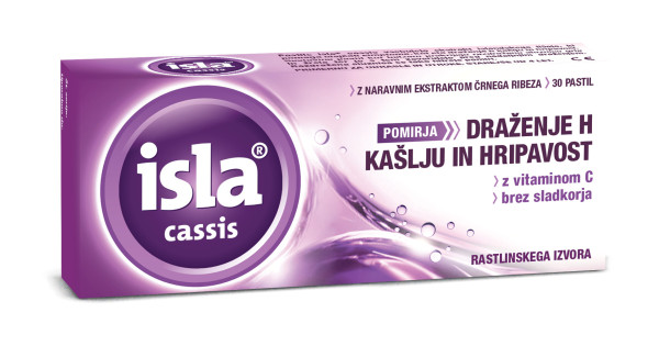Isla Cassis, 30 pastil - Prehranska dopolnila
