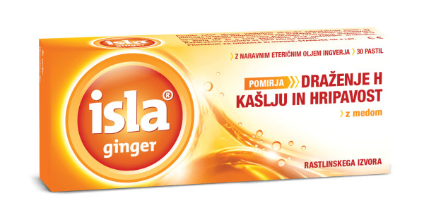 Isla Ginger, 30 pastil - Prehranska dopolnila
