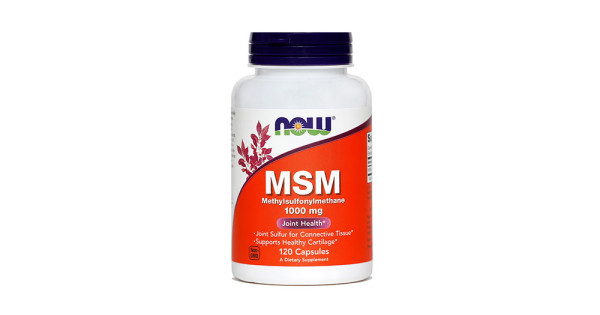 NOW, MSM v kapsulah, 1000 mg, 120 kapsul - Prehranska dopolnila