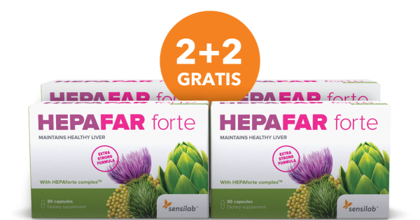 Hepafar forte- Paket 2+2 gratis, 120 kapsul, Sensilab - Prehranska ...