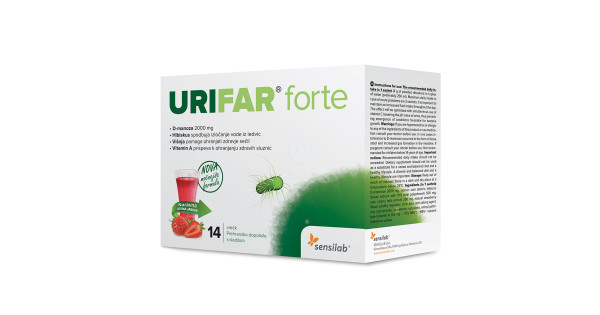 Urifar forte, 14 vrečk, Sensilab - Prehranska dopolnila