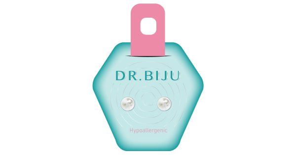 Dr. Biju, Hipoalergeni uhani Pearl White - Osebna nega
