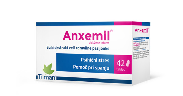 Anxemil obložene tablete, 42 tablet - Zdravila brez recepta
