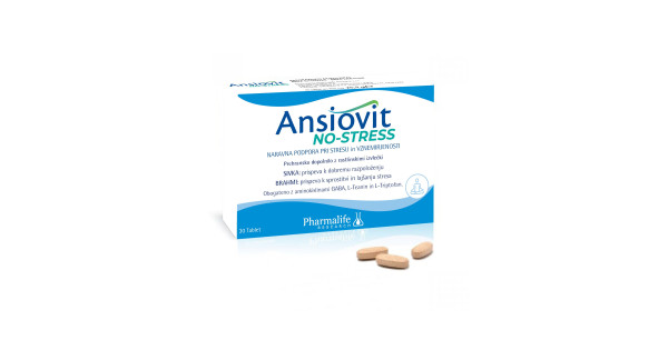 Ansiovit No-Stress, 30 tablet - Prehranska dopolnila