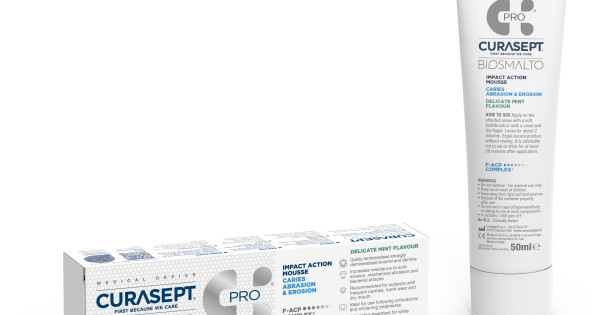 Curasept BIOSMALTO PRO Impact Action - zobna pena Karies, Abrazija ...