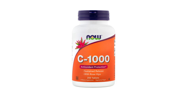 NOW, vitamin C, 1000 mg, 250 tablet - Prehranska dopolnila