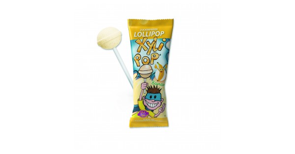 XyliPOP – Lizike za preventivo in zobno nego, z okusom BANANE, s ...