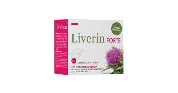 Liverin Forte ugodno pakiranje, 240 tablet - Prehranska dopolnila