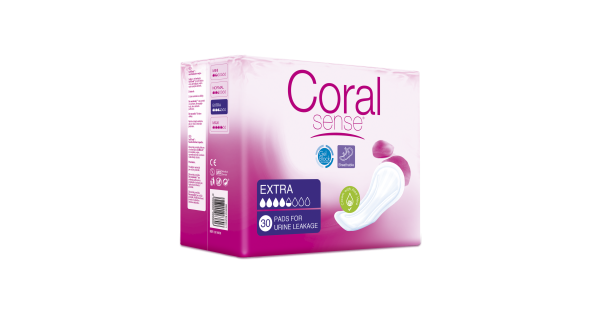 Vložki Coral Sense Extra, 30 kos/zavitek - Medicinski pripomočki