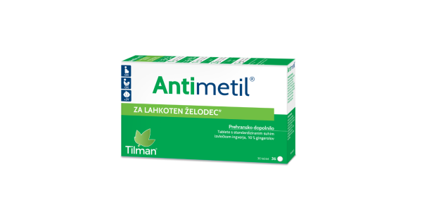 Antimetil, ingver, 36 tablet - Prehranska dopolnila