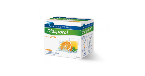 Magnesium - Diasporal, extra, 400 mg, 50 vrečk - Prehranska dopolnila