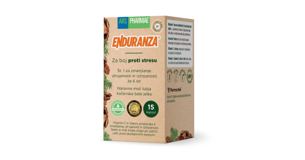 Ars Pharmae, ENDURANZA®, 15 kapsul - Prehranska dopolnila