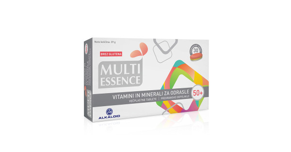 MULTI ESSENCE Vitamini in minerali za odrasle 50+ - Prehranska dopolnila