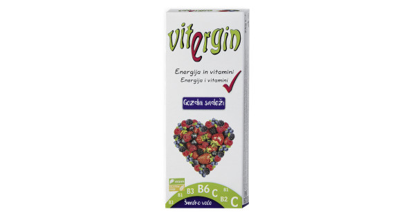 Vitergin, sadni bombon z vitamini gozdni sadeži, 20 bombonov ...